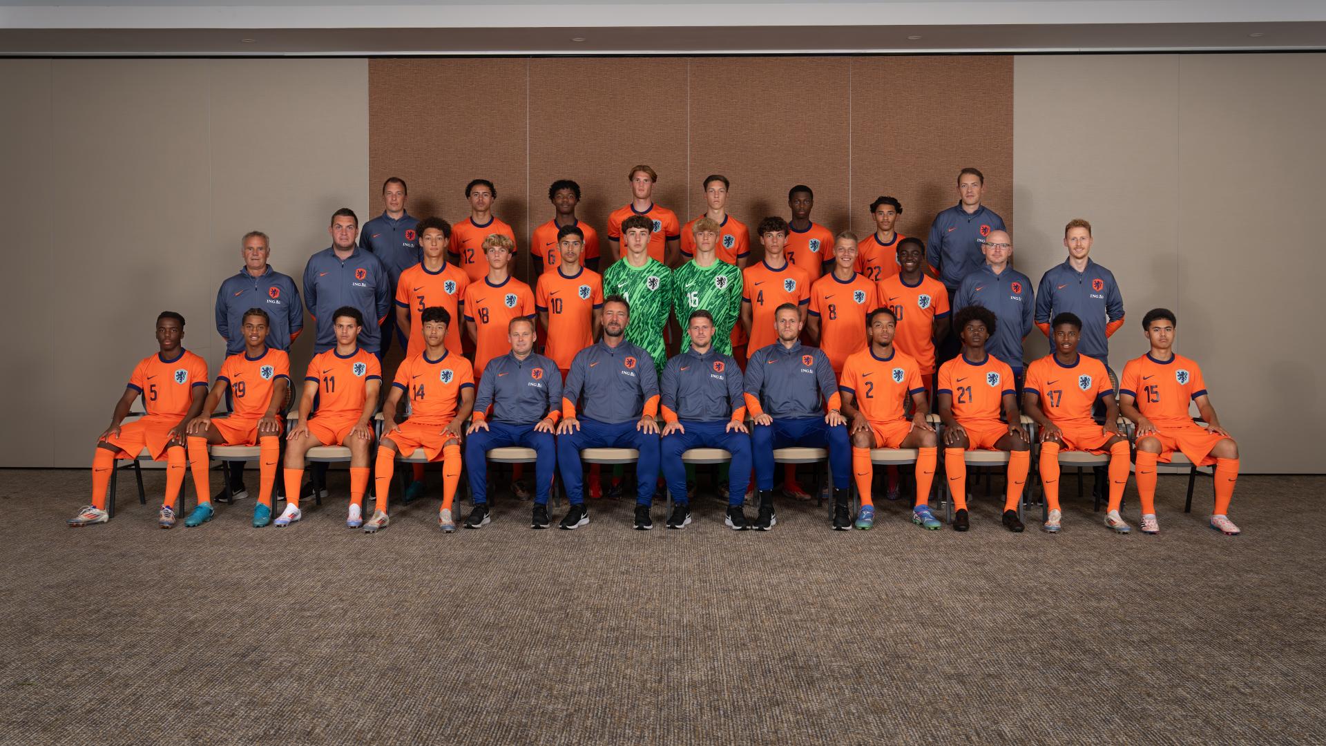 Tim Vincken op het veld bij NL O17 met Marlon Silva Neves - Sparta ...